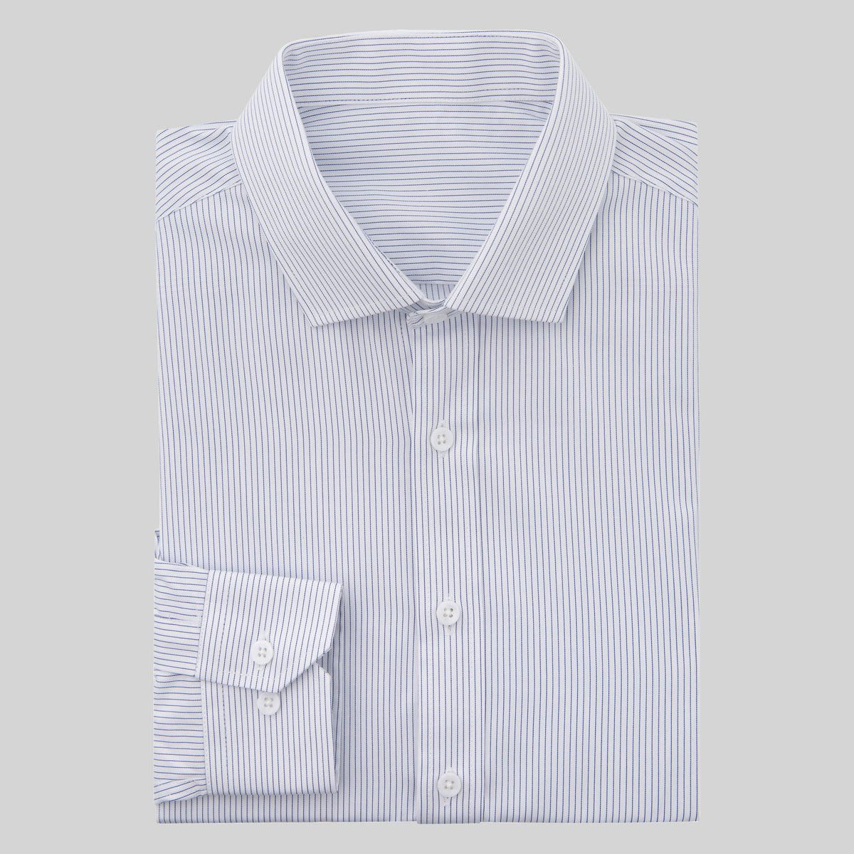 Dark Blue Thin Striped Shirt – SimpliSuits